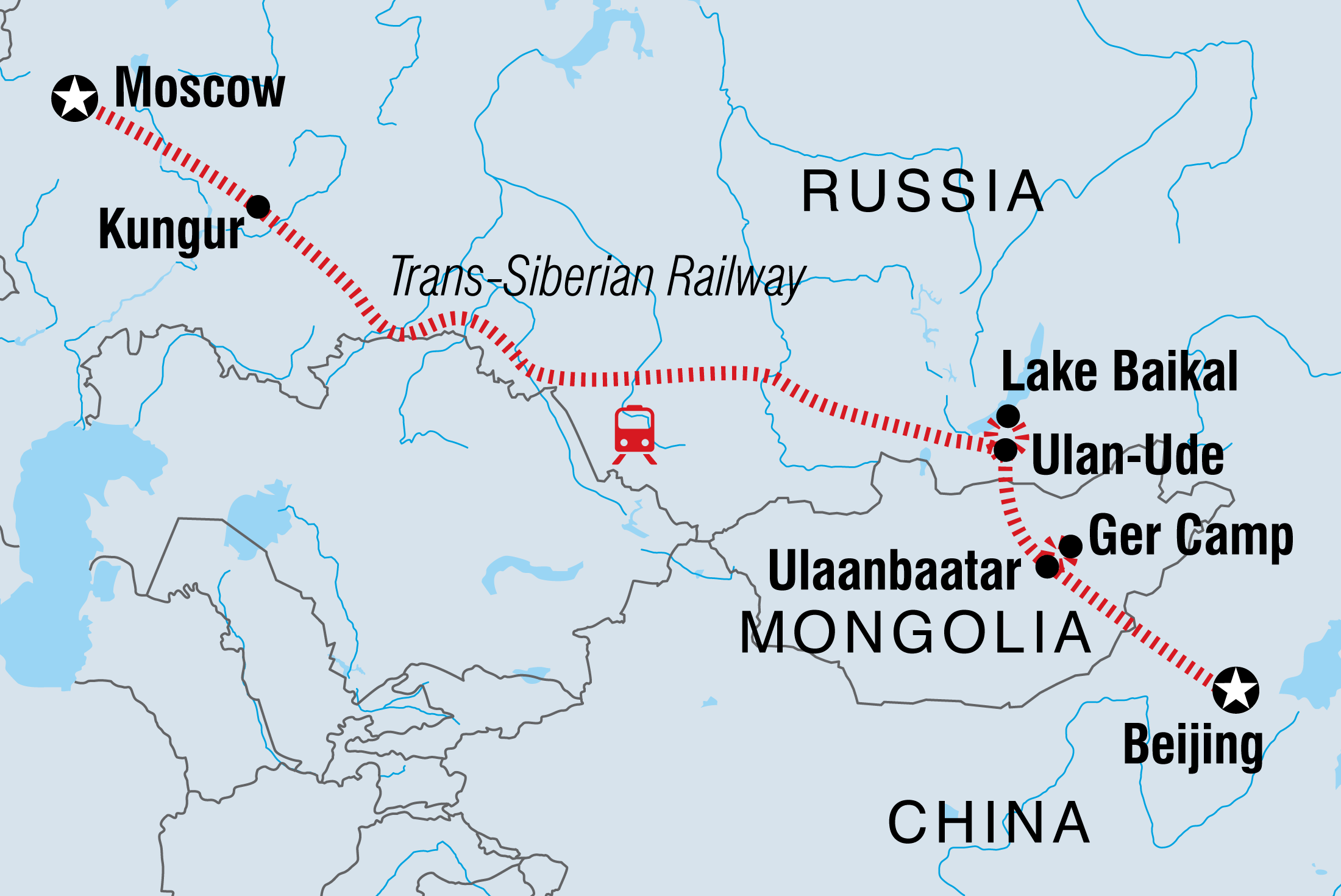 Trans-Siberian and Mongolia tour, westbound. Helping Dreamers Do